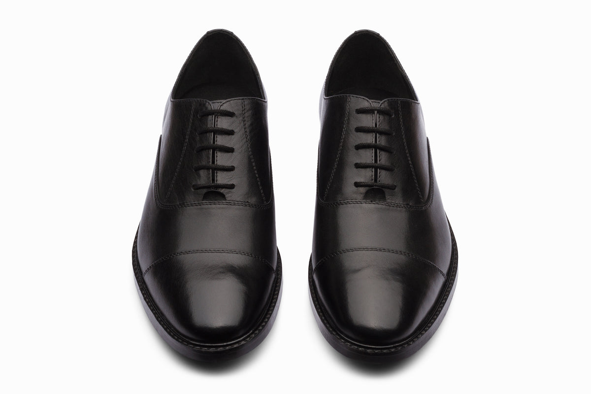 Cap Toe Oxford - Black – Dapper Shoes Co.